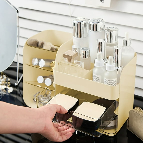 Cevemin 1 Pcs Small Multifunctional Organizer Tray - Plastic Storage ...