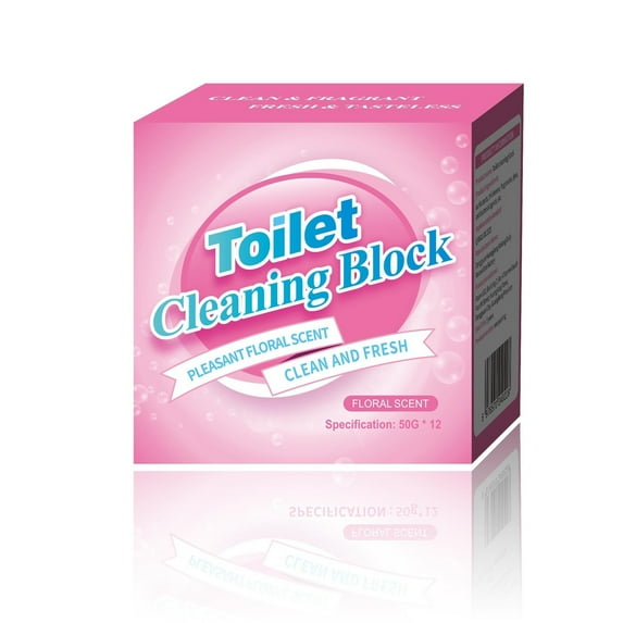 Cevemin 12 Capsules Blue Toilet Bowl Cleaner Tablets - Rose Scented ...