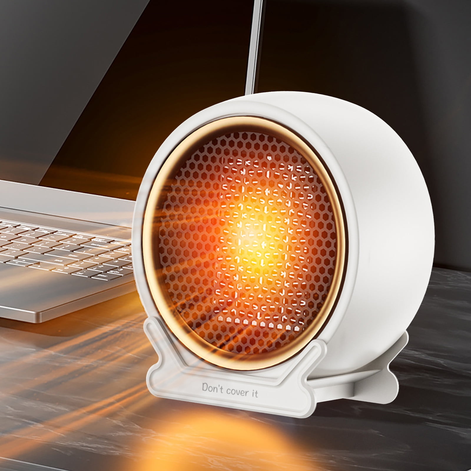 Cevemin 1200W White Circulation Heating Fan with Overheat Protection ...
