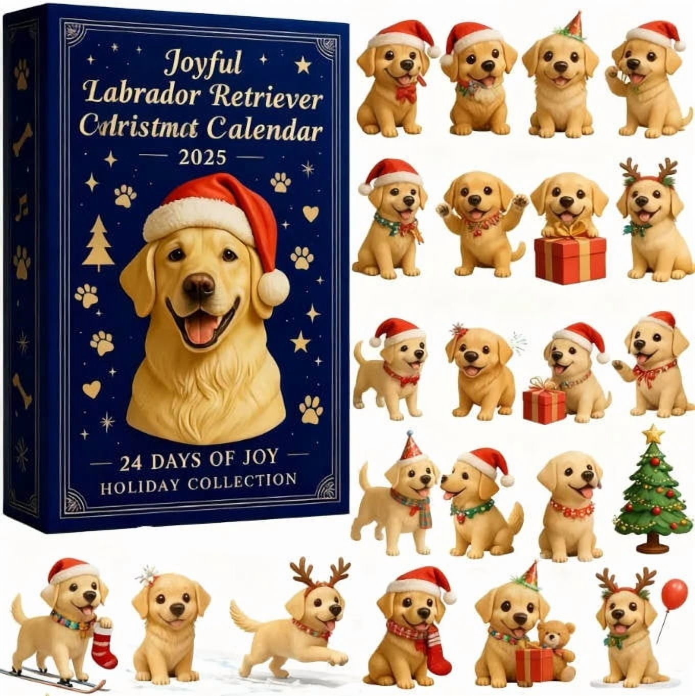 Cevemin 2026 Christmas Dog Lovers Advent Calendar with 24 Mini Puppies ...
