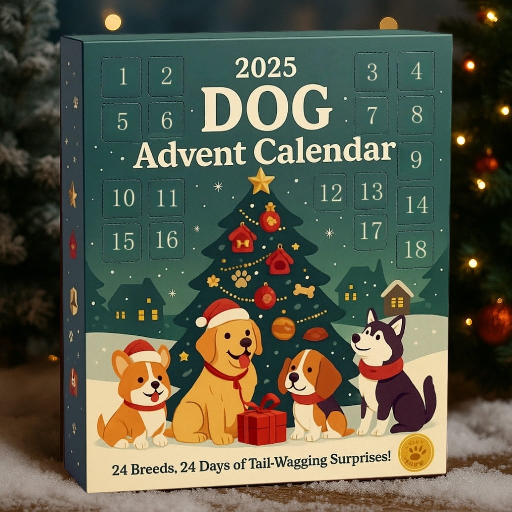 Cevemin 2026 Christmas Dog Lovers Advent Calendar with 24 Mini Puppies ...