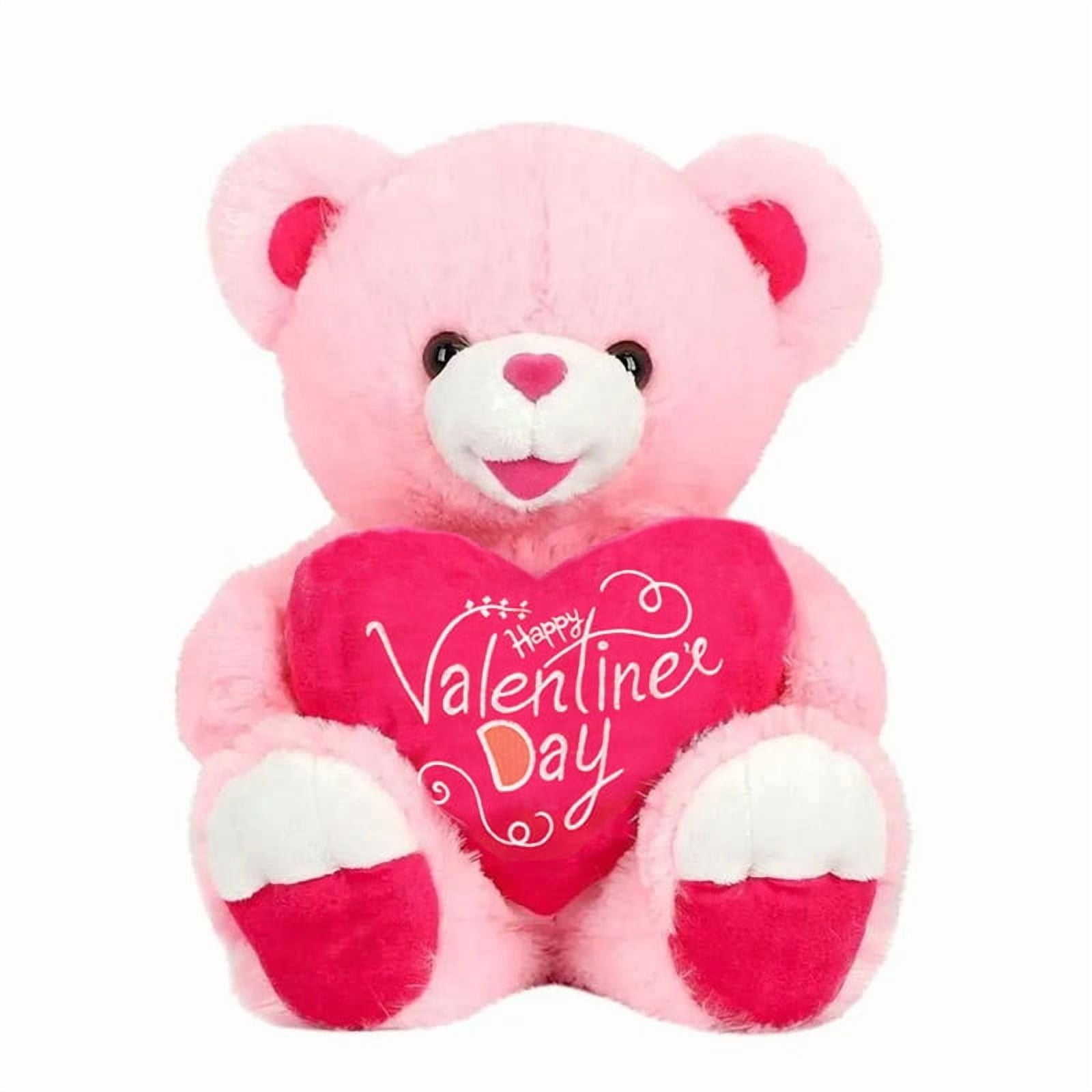 Cevemin 3.9-inch Heart-Themed Stuffed Bear Doll - Soft Cotton Plush Toy ...