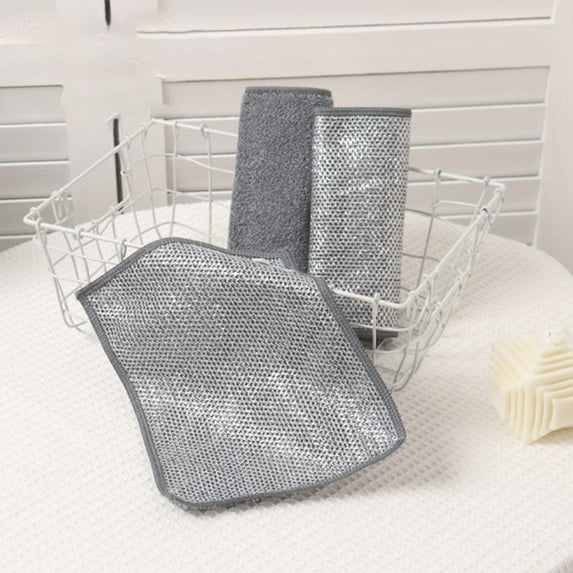 Cevemin 3 Pcs Multipurpose Metal Dishwashing Rags - Non Scratch ...