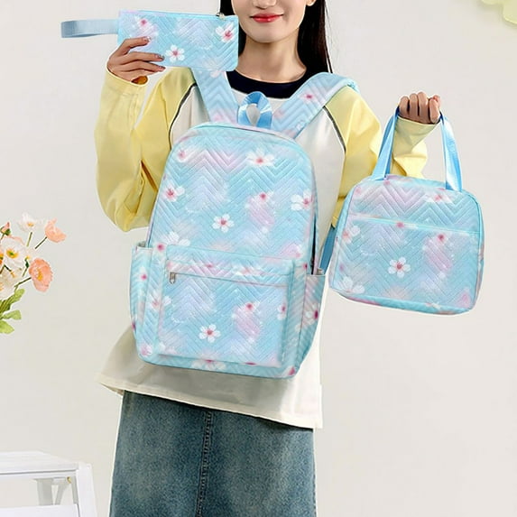 Cevemin 3 Pcs Travel Backpack Set - Nylon Backpacks with Multiple ...