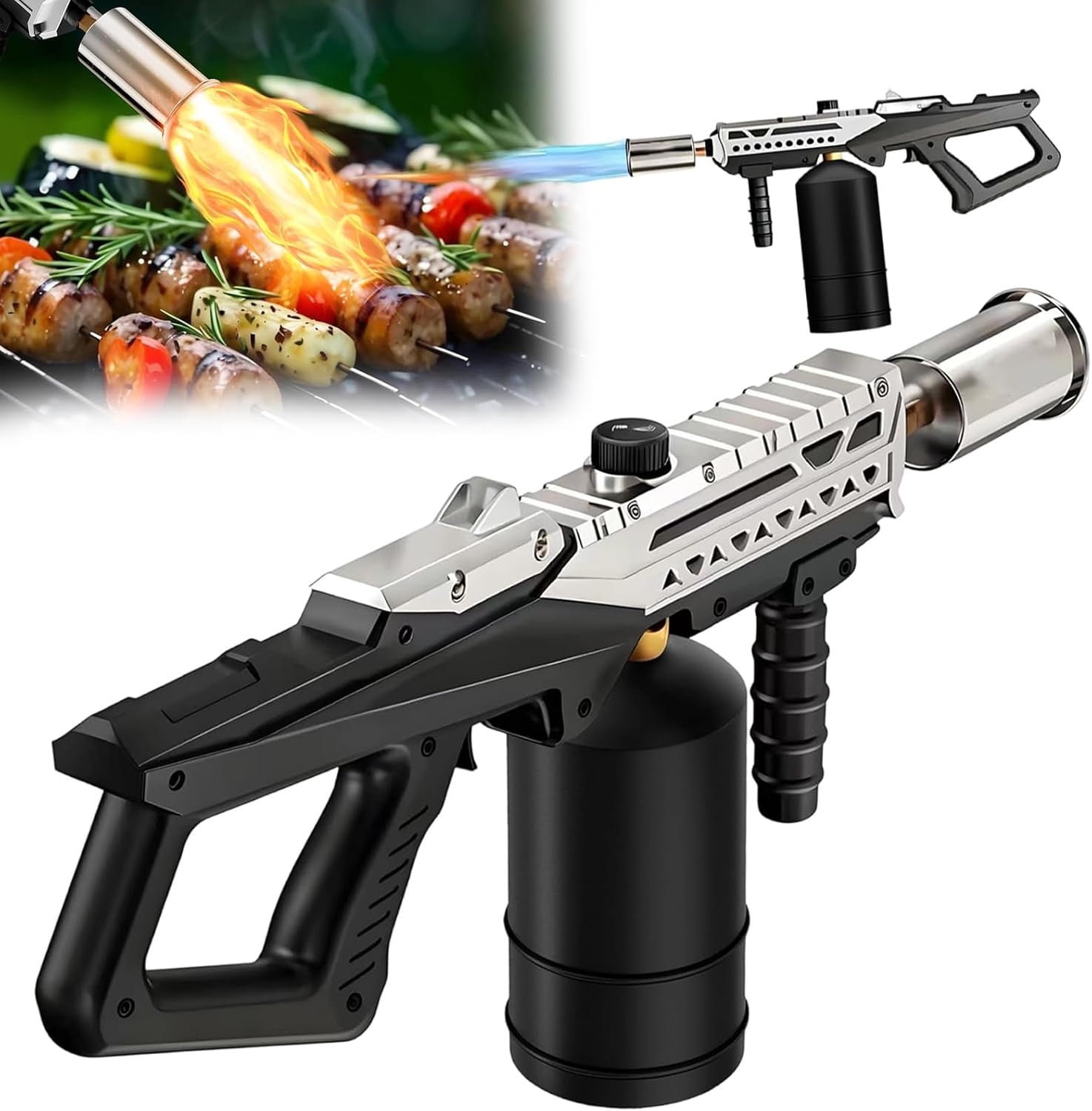 Cevemin Adjustable Flame Propane Torch - High Heat Culinary Torch Up to ...