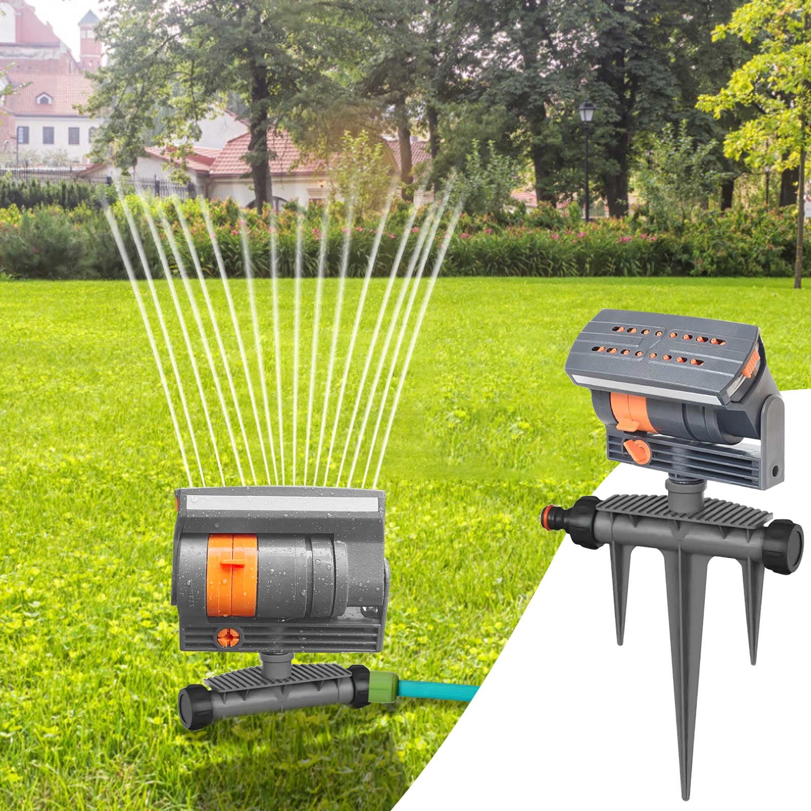 Cevemin Automatic Swing Garden Sprinkler Head - Plastic Turret ...