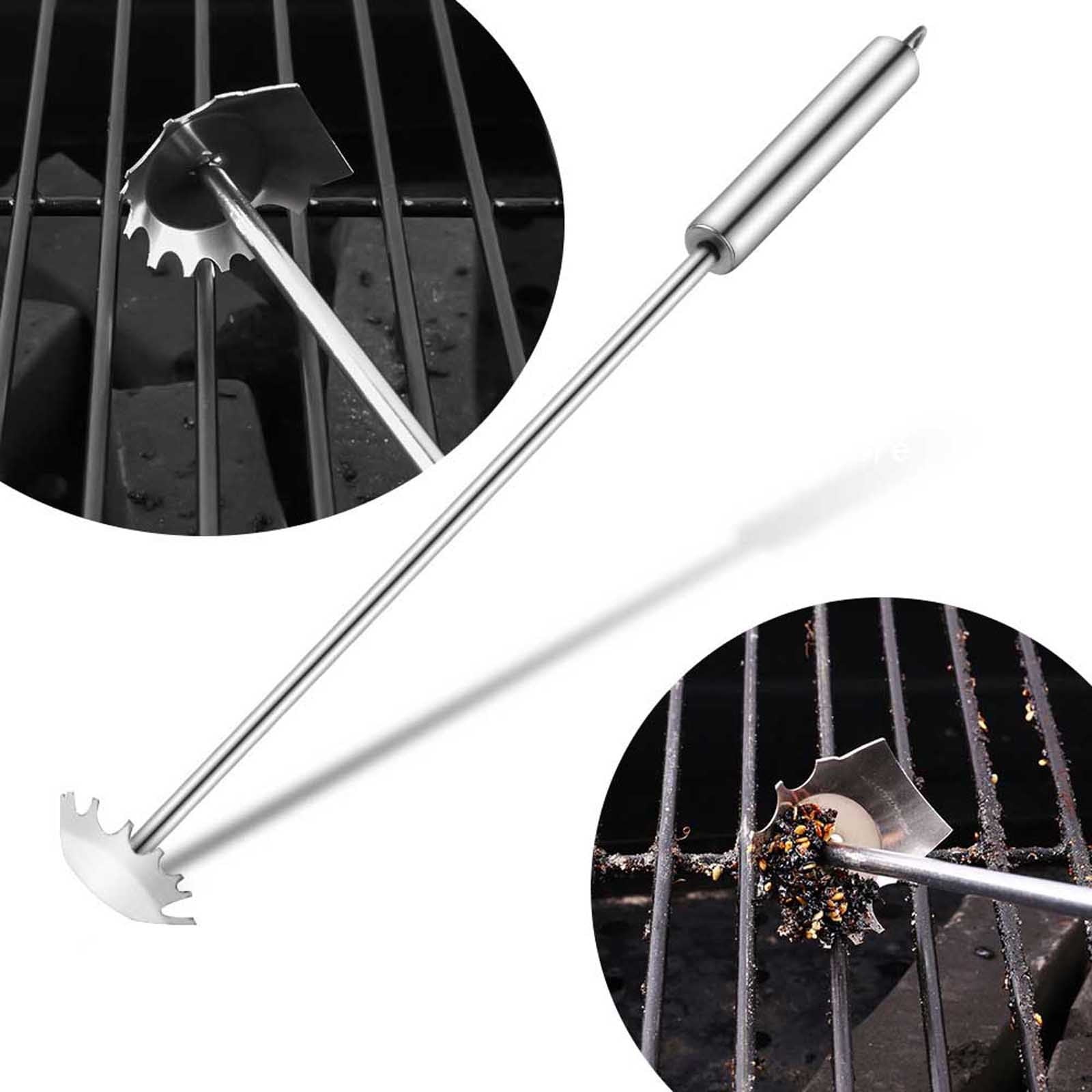 Cevemin Barbeque Cleaning Scraper BBQ Stainless Steel Long Handle ...