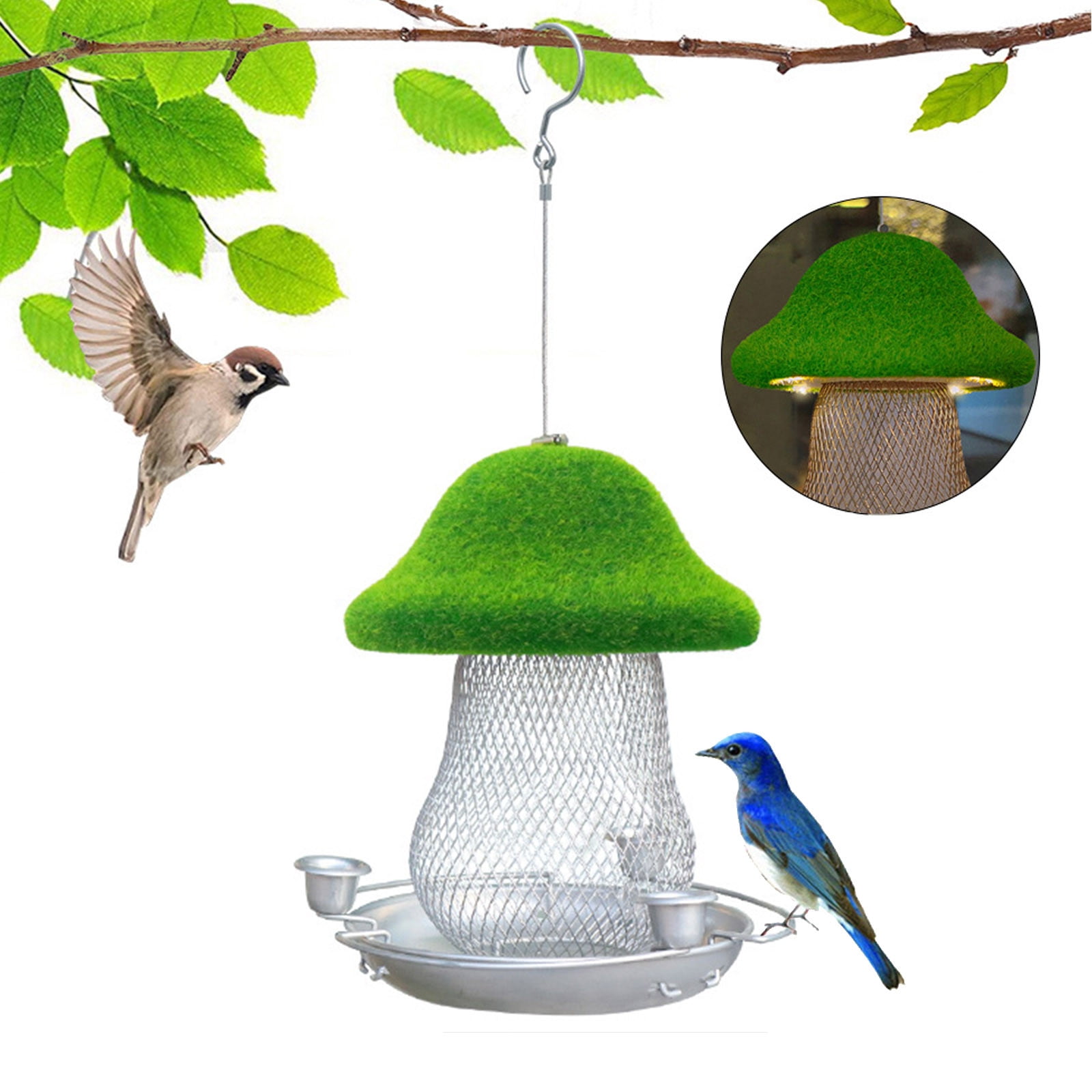 Cevemin Bird Feeder Hummingbird Feeder Dropper Courtyard Hanging Type ...