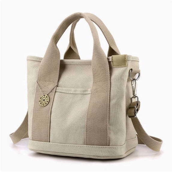 Cevemin Casual Canvas Tote Bag For Women - Gray Crossbody Shoulder Bag ...