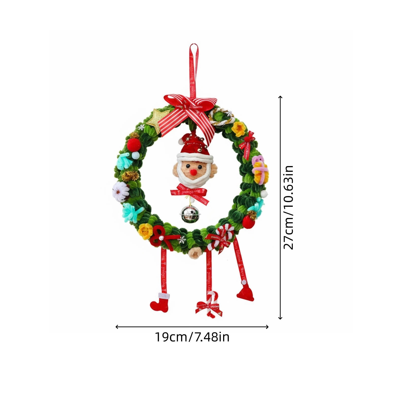 Cevemin Christmas Woven Wire Decorative Wreath - Flexible Bendable ...
