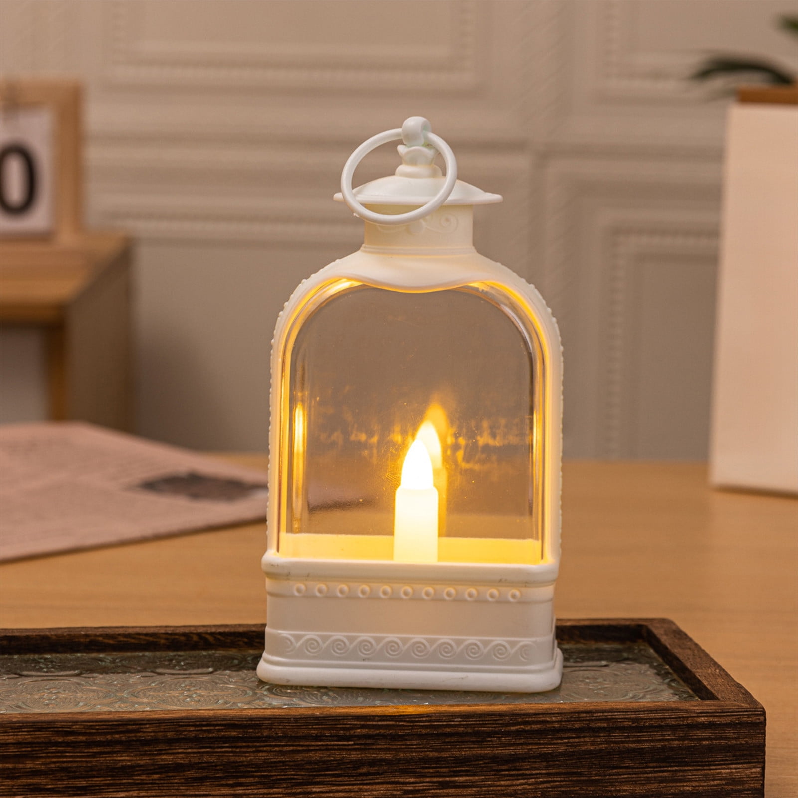 Cevemin Flat Style Retro LED Electronic Lantern Battery Operated ...