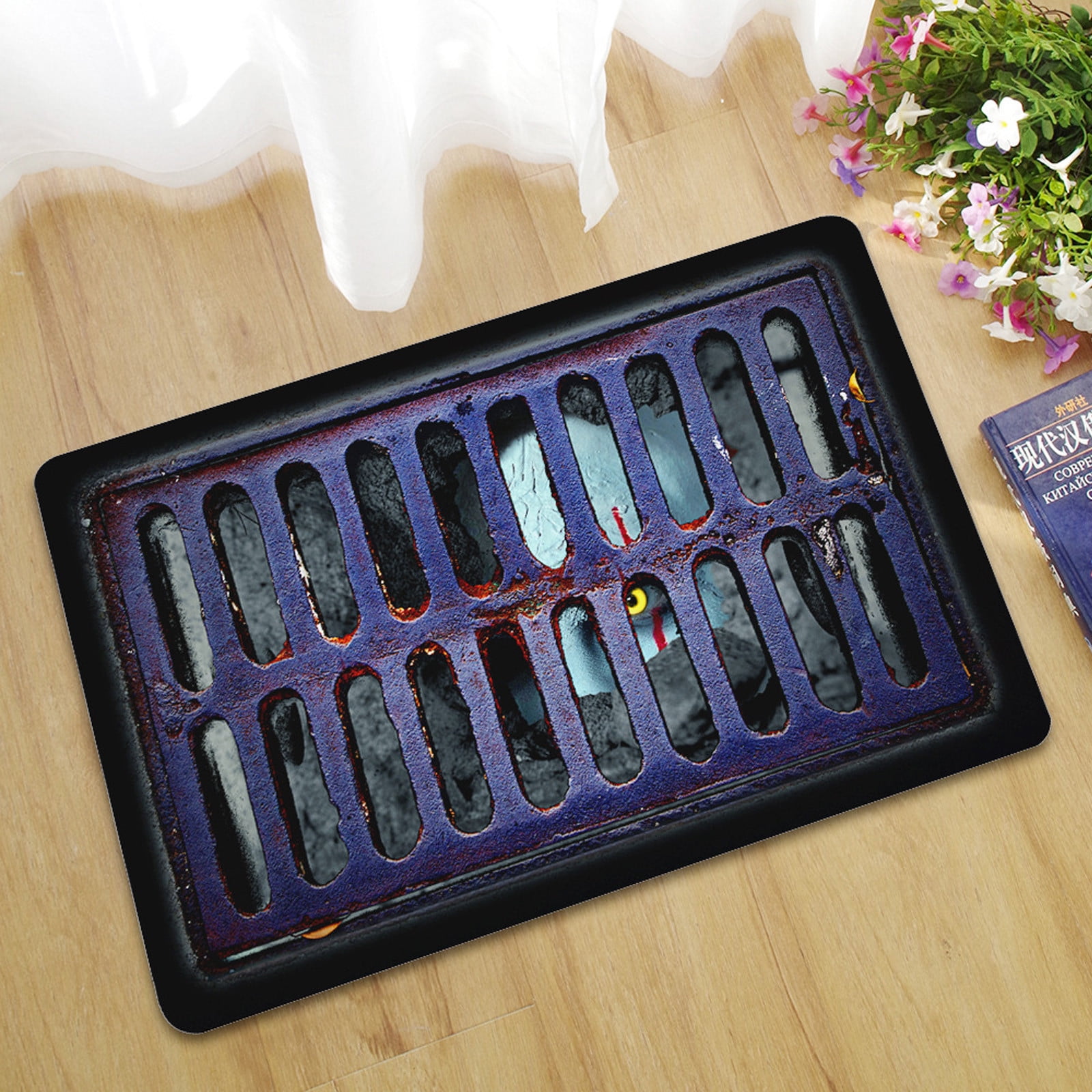 Cevemin Halloween Doormat, Funny Horror Doormat,Home Non-Slip Doormat ...