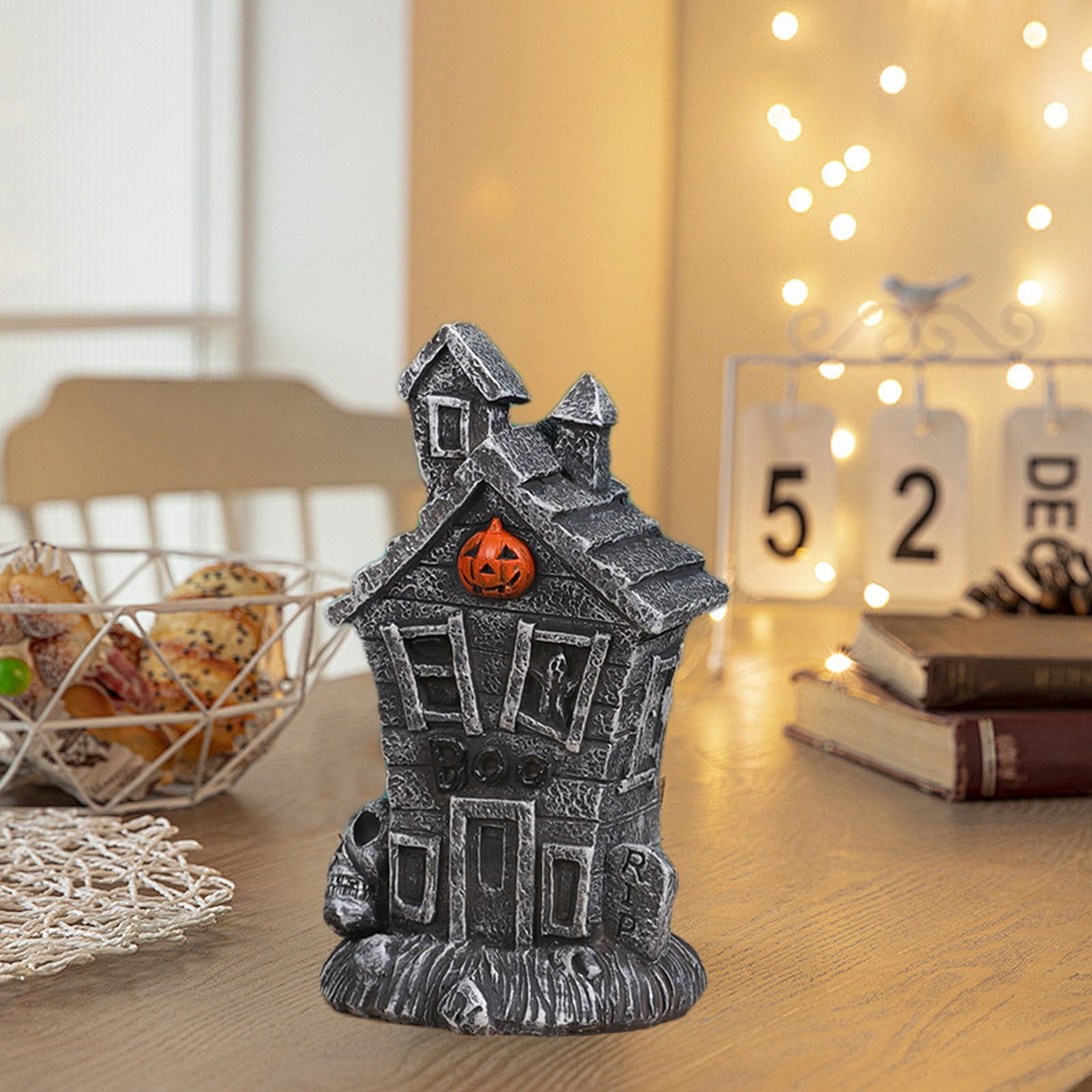 Cevemin Halloween Pumpkin Small House Haunted House Decoration ...