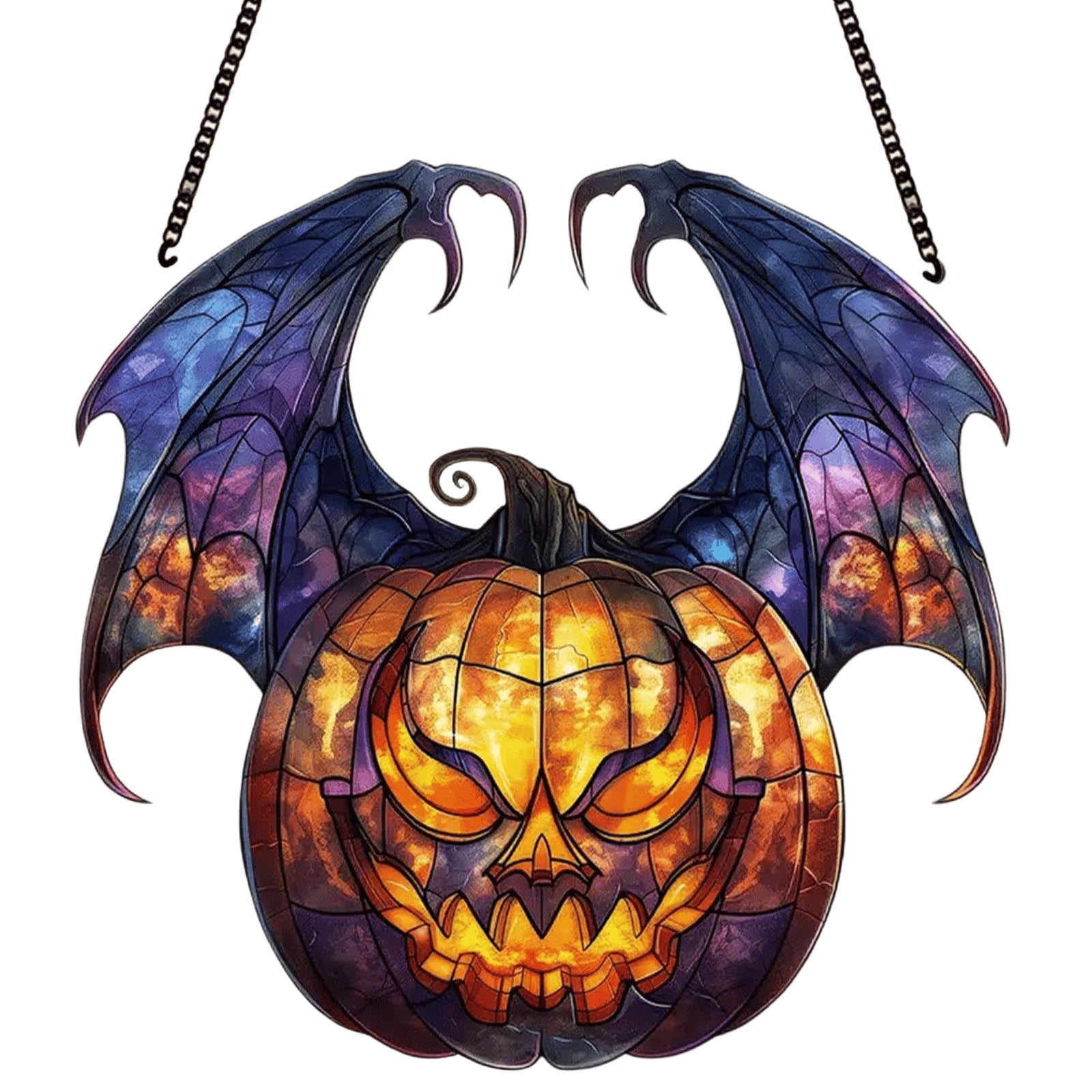 Cevemin Halloween Suncatchers Acrylic Hanging Decorations - Colorful ...