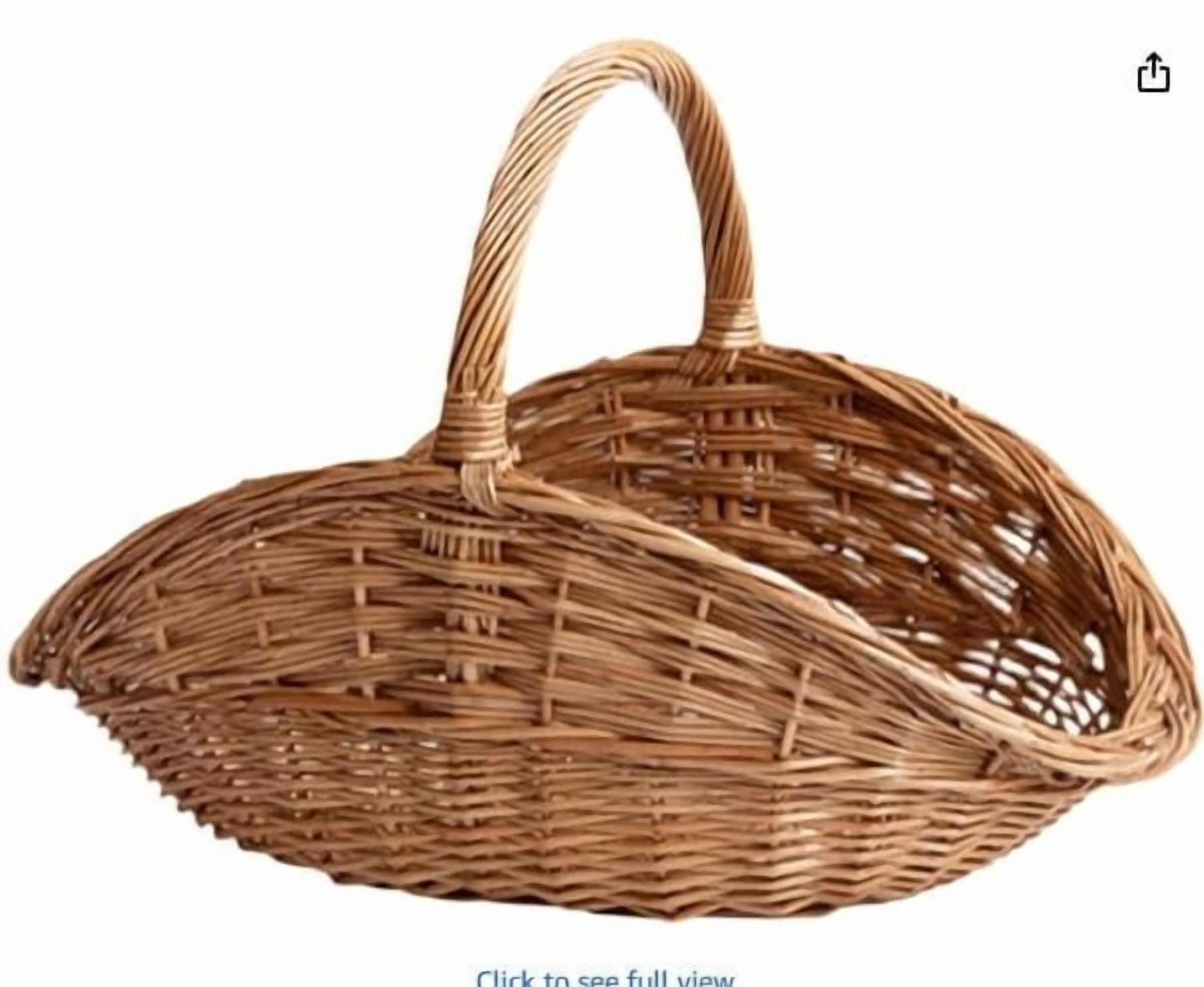 Cevemin Hand-woven Wicker Basket - Flower Arrangement Basket Portable ...