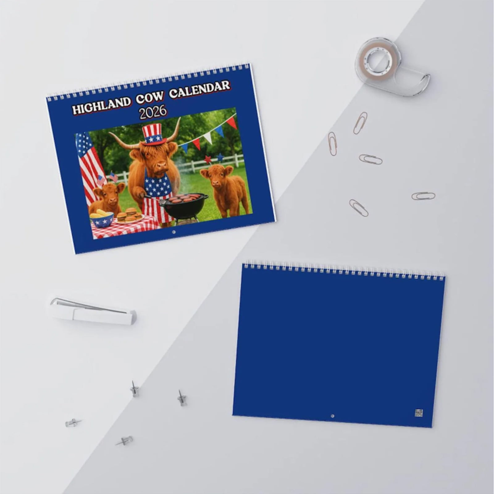 Cevemin Highlands Cow Calendar 2024 - 12-Month Farmhouse Wall Calendar ...