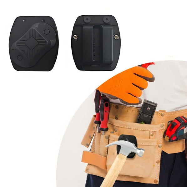 Cevemin Magnetic Tool Clip with Waist Hook - Heavy-Duty Clamping Belt ...