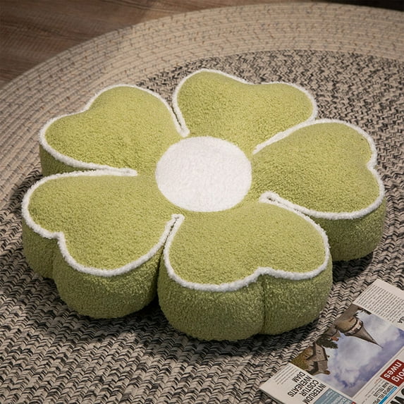 Cevemin Petal Shaped Velvet Cushion Floor Mat - Scandinavian Style Seat ...