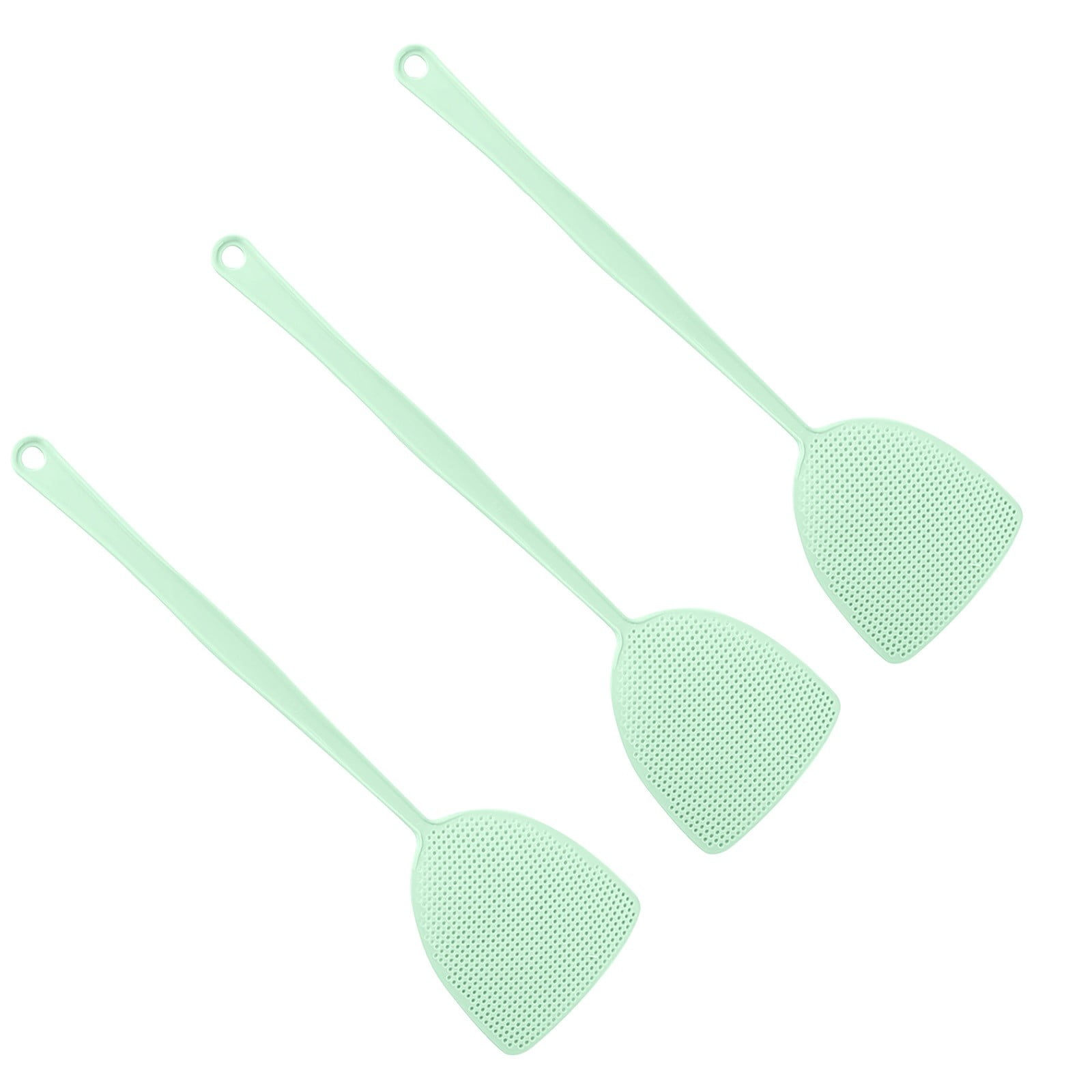 Cevemin Plastic Fly Swatter with Extended Handle Net Surface Household ...