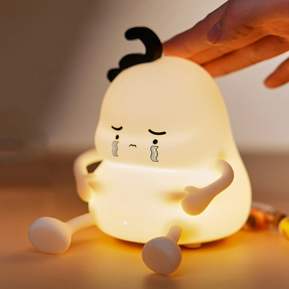 Cevemin Rechargeable Soft Night Light with Adjustable Brightness Tap ...