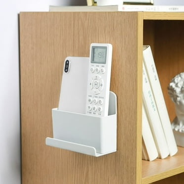 TSV Wall Mount Remote Control Holder, Adhesive Storage Box for Phone ...