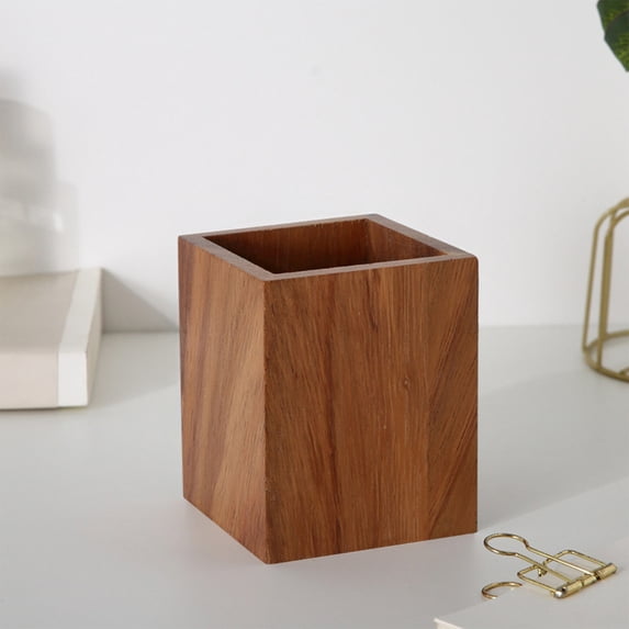 Cevemin Rhombus Solid Wood Pen Container - Scandinavian Desktop Office ...