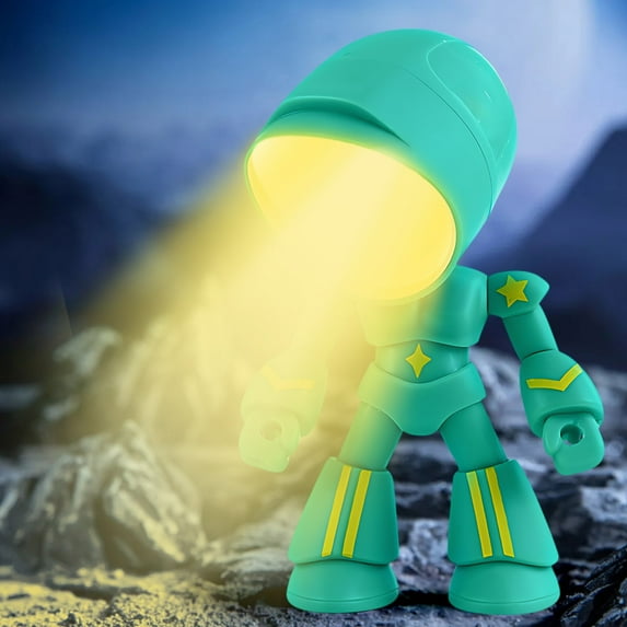 Cevemin Robot Night Light with Magnetic Suction - Multi-Color ...