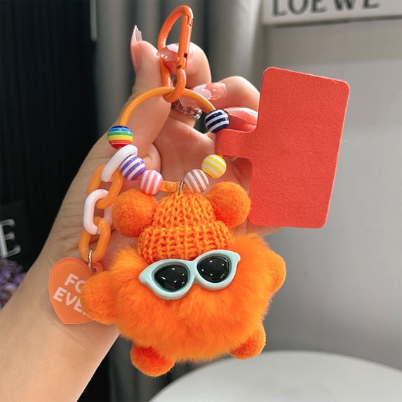Cevemin Soft Mini Stuffed Animal Keychain - 95%Polyester+5%Spandex ...