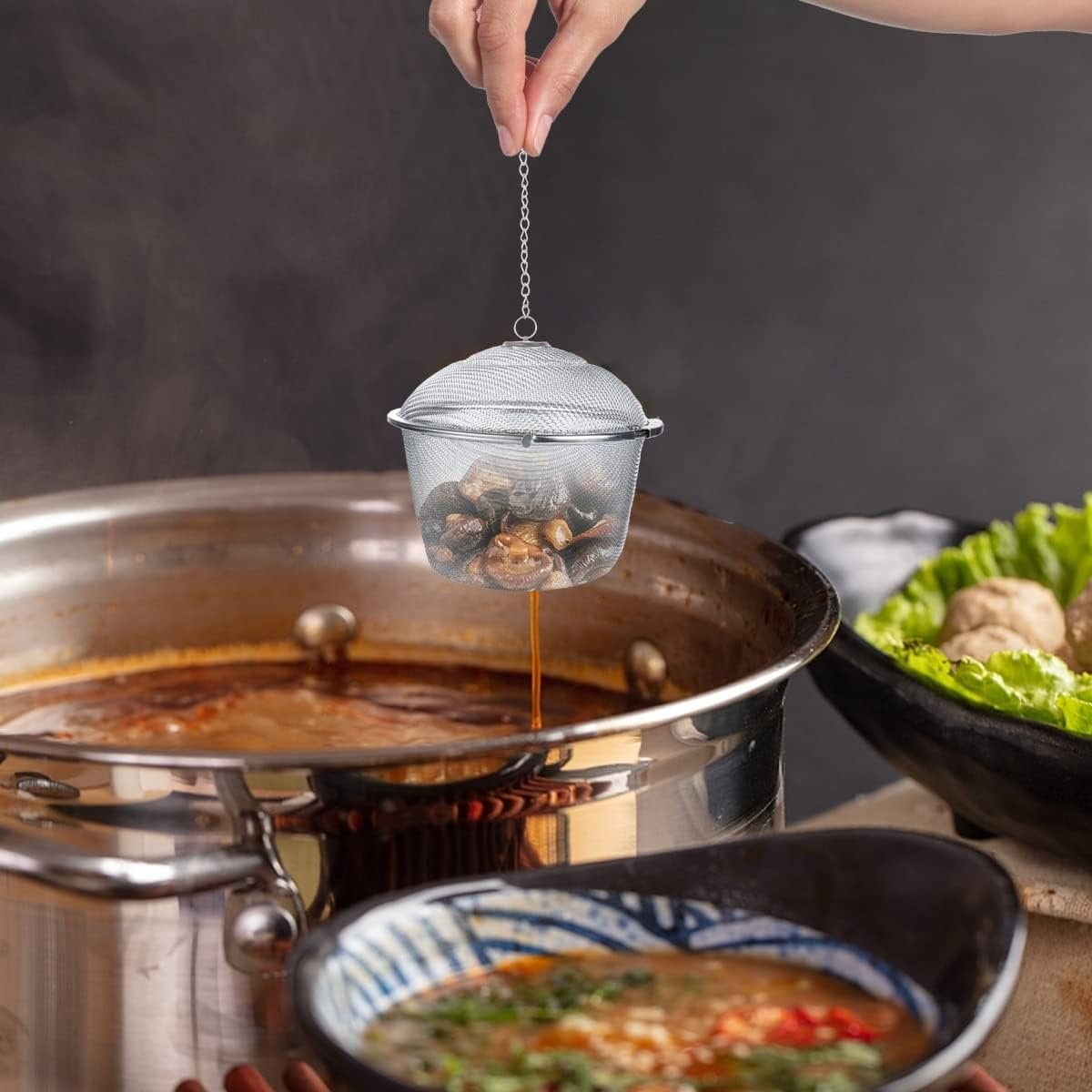 Cevemin Stainless Steel Seasoning Balls - 304 Food Grade Tea Infuser ...