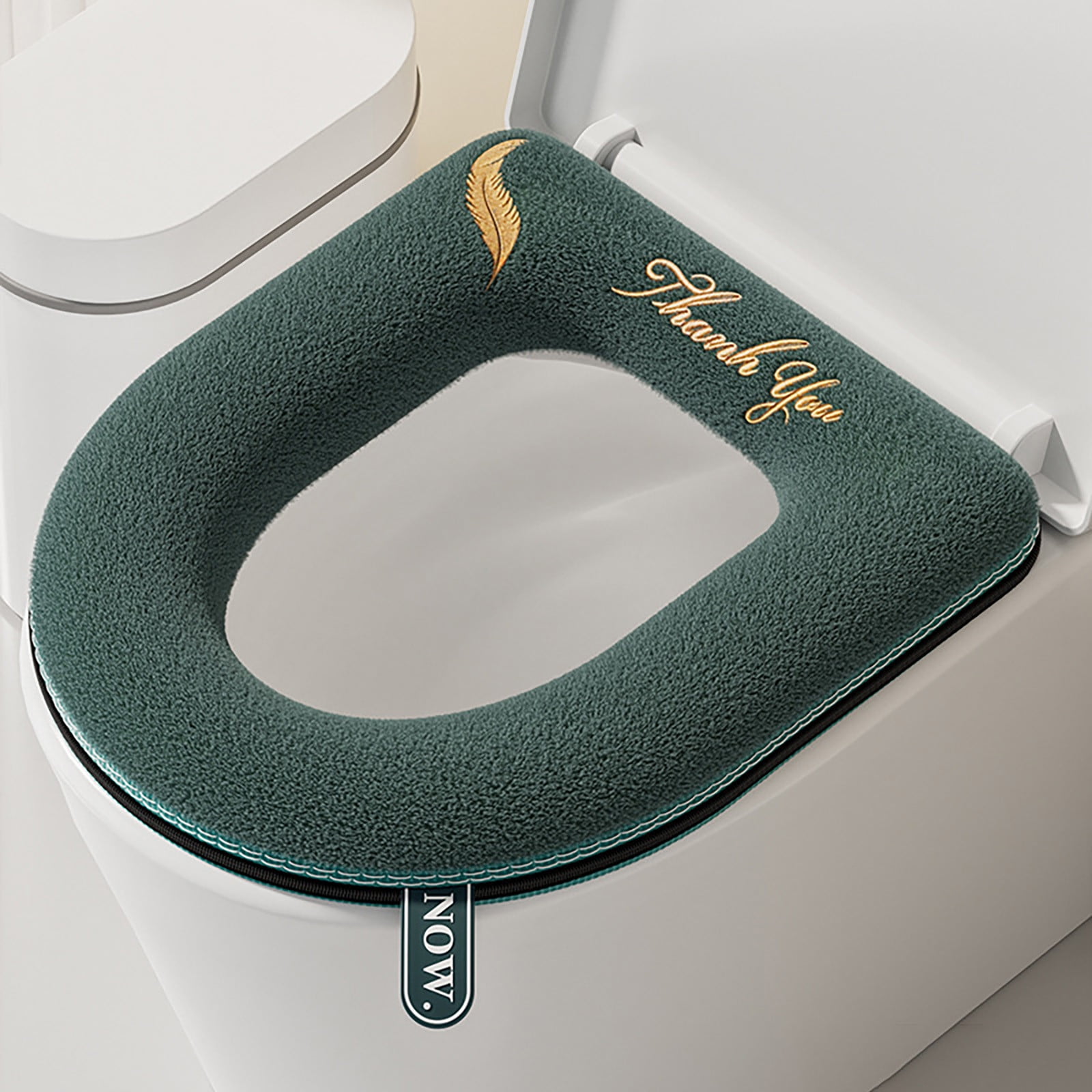 Cevemin Toilet Seat Covers with Handle Thickened Winter Toilet Rings ...