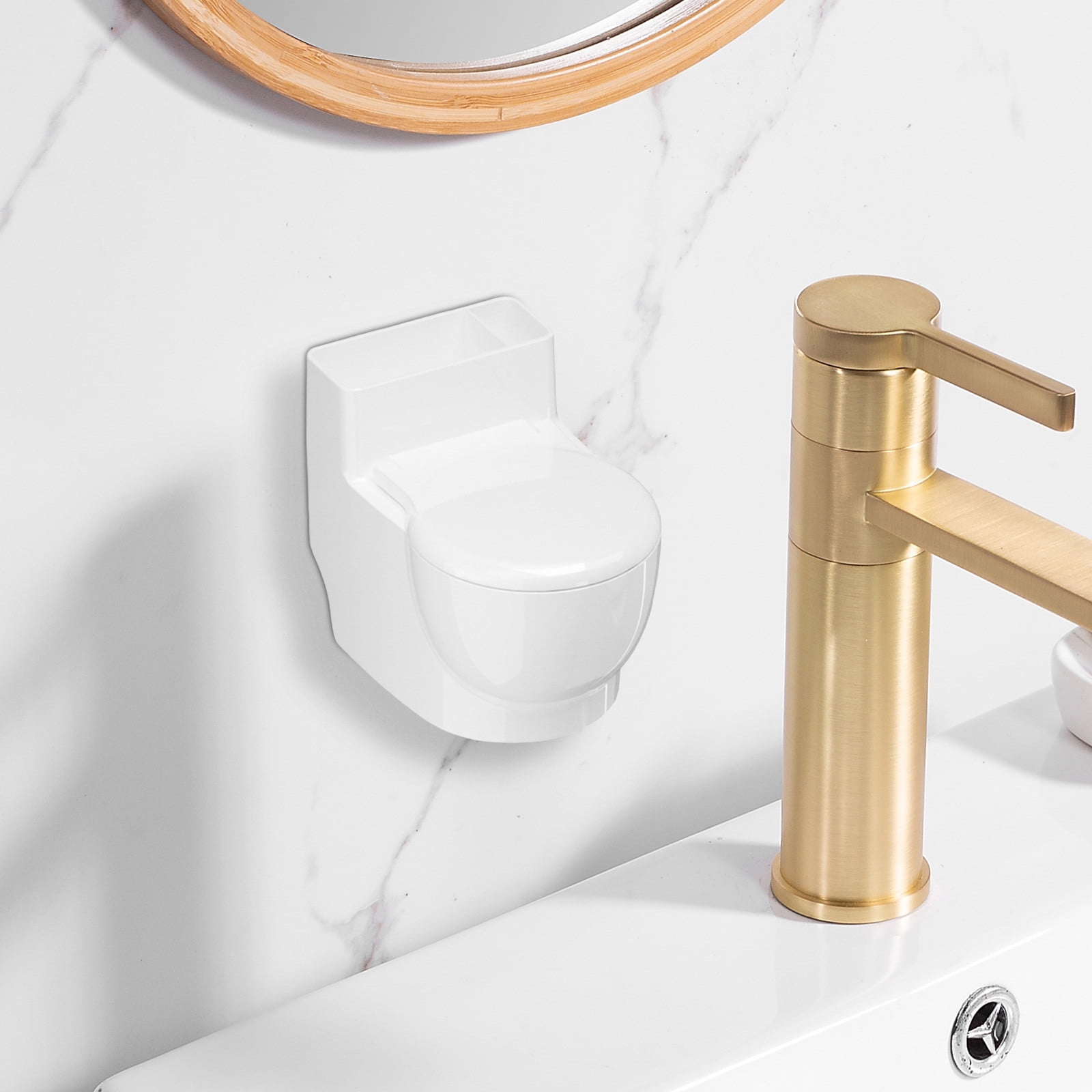 Cevemin Toilet Wall-mounted Ashtray with Lid - Plastic Bathroom Ashtray ...