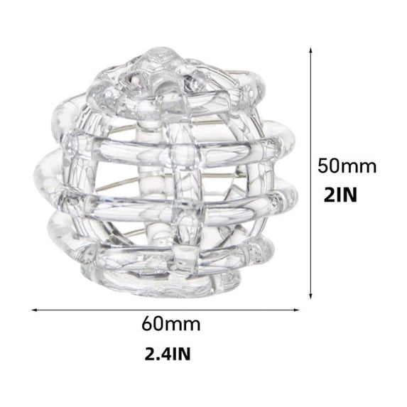 Cevemin Transparent Glass Flower Holder and Brown Hand-Shape Rotating ...