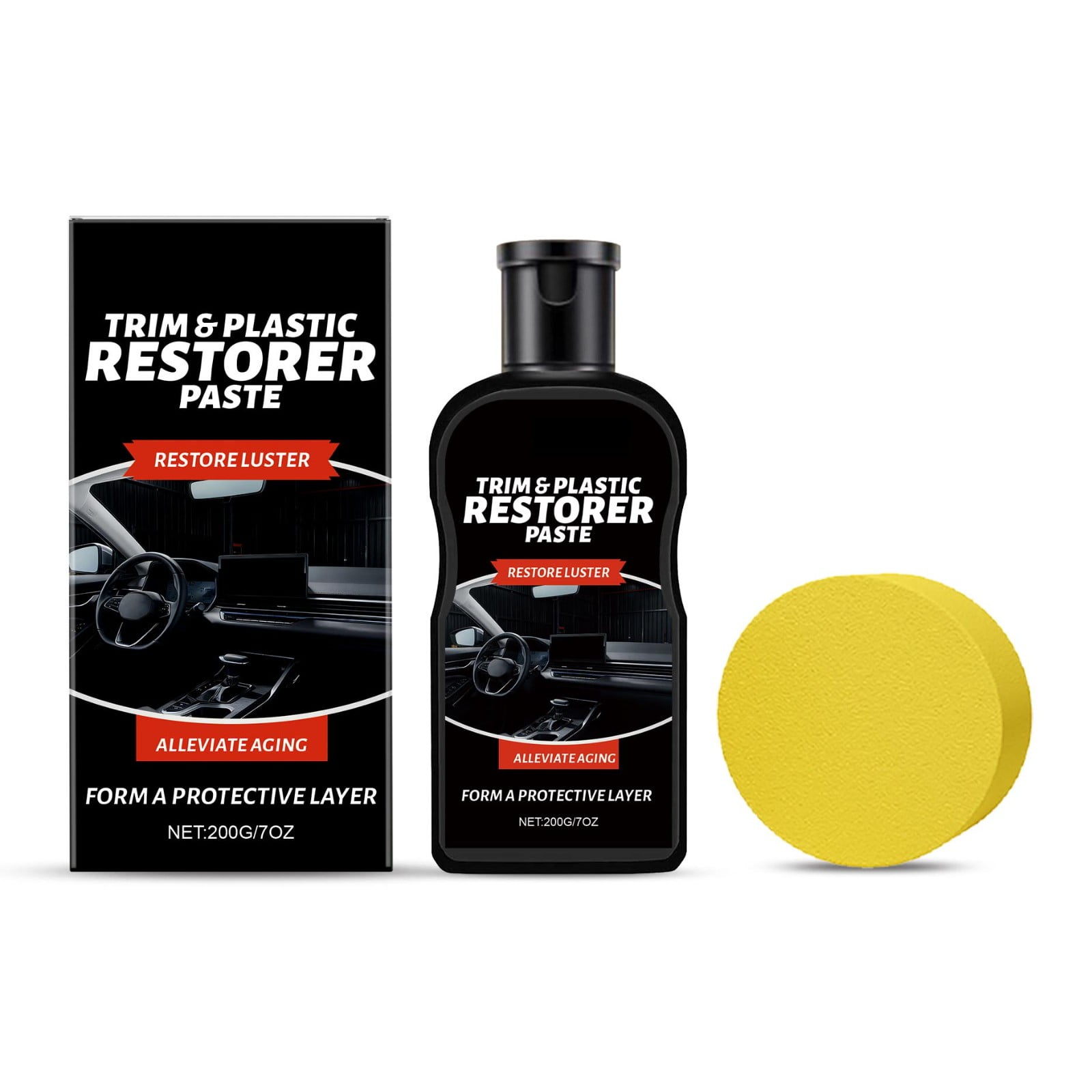 Cevemin Trim & Plastic Restorer Paste Kit - Car Interior Dashboard and ...