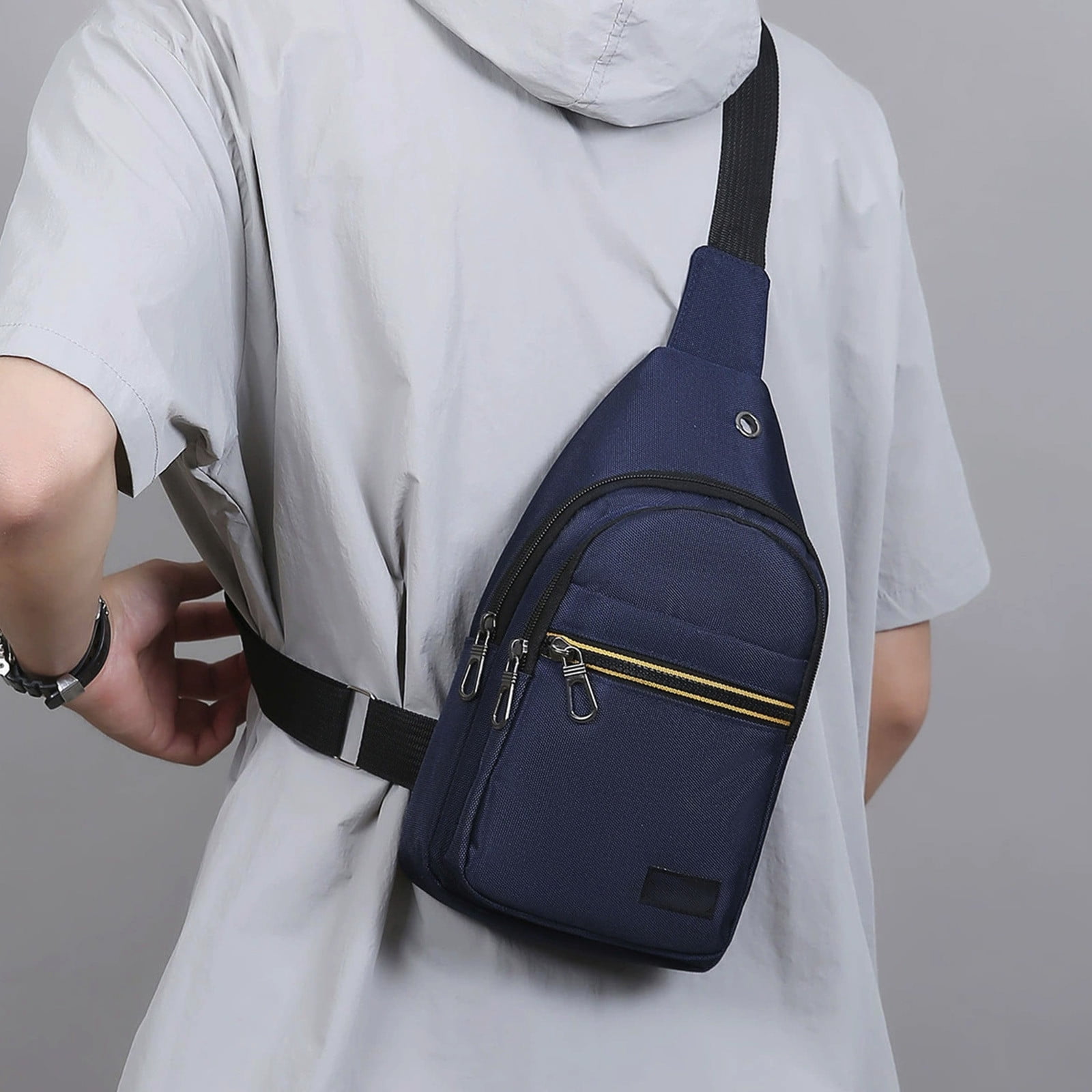 Cevemin Unisex Sling Bag - Oxford Cloth Crossbody Chest Pack with ...