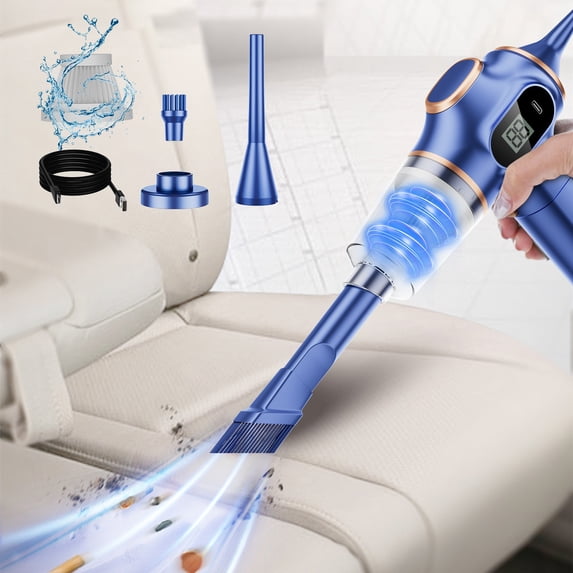 Cevemin Wireless Portable Car Vacuum Cleaner - Powerful Suction ...