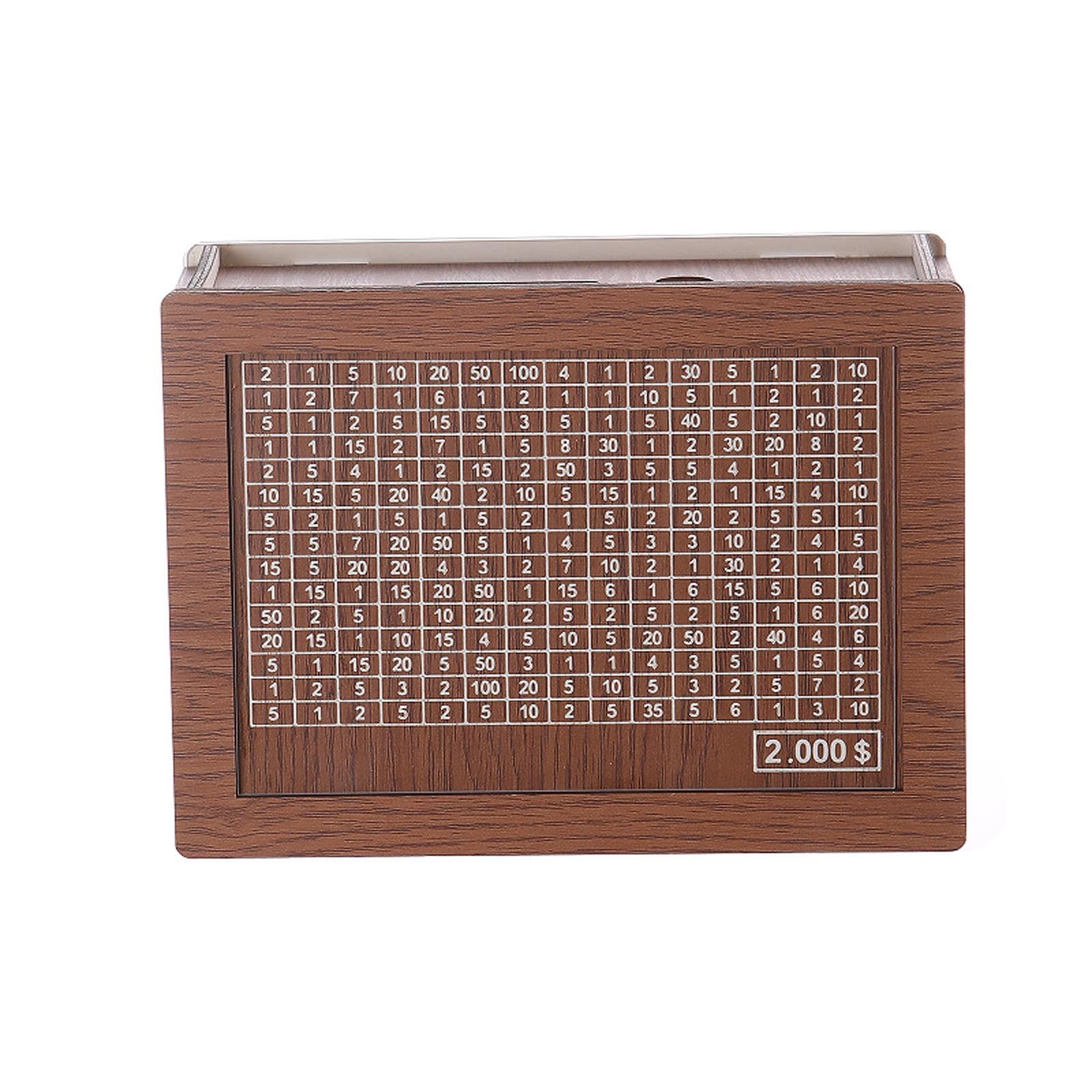 Cevemin Wooden Money Box with Marker Pen and Counter - Portable Money ...