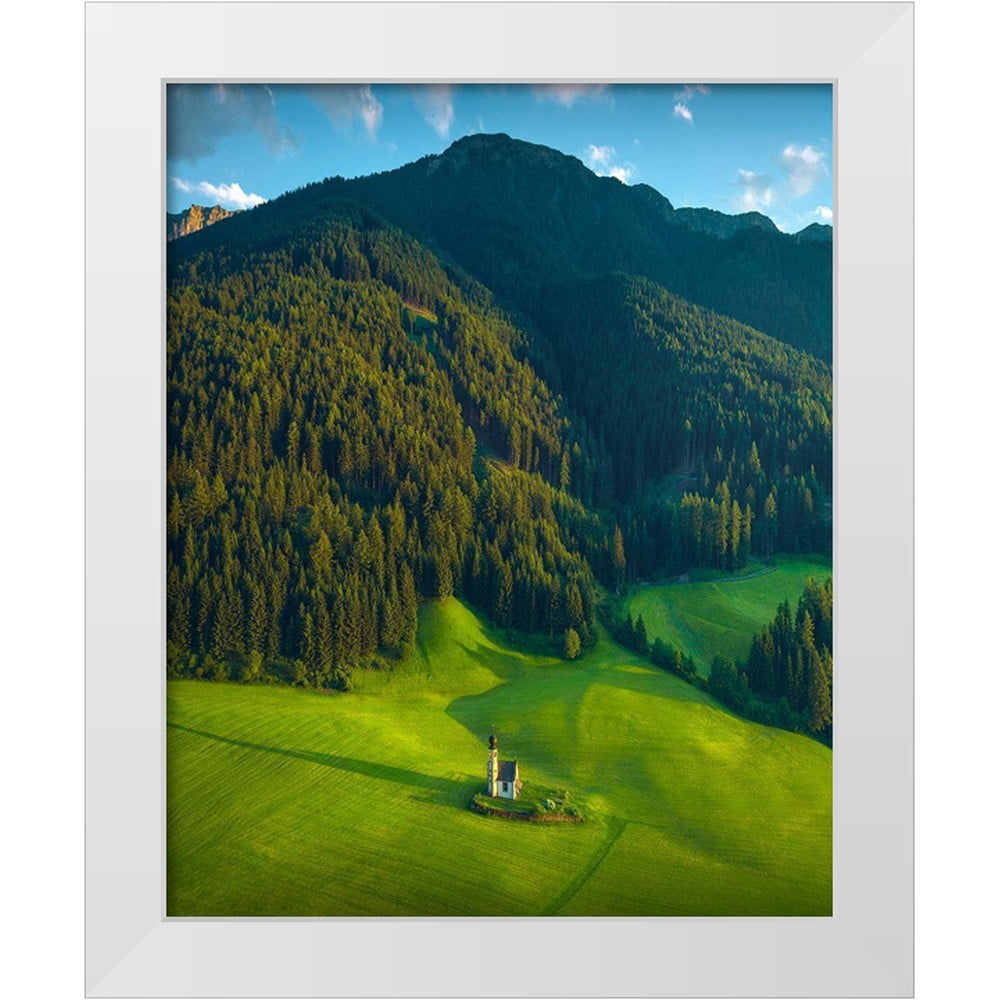 Cevik, Cuma 26x32 White Modern Wood Framed Museum Art Print Titled ...