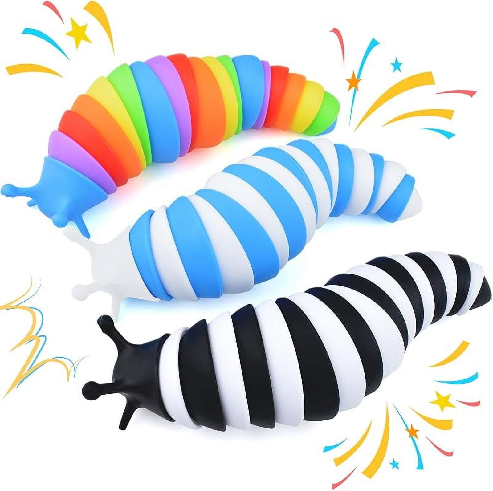 Cevioce Fidget Slug Toy, Sensory Slug Fidget Toy for Kids & Adults ...