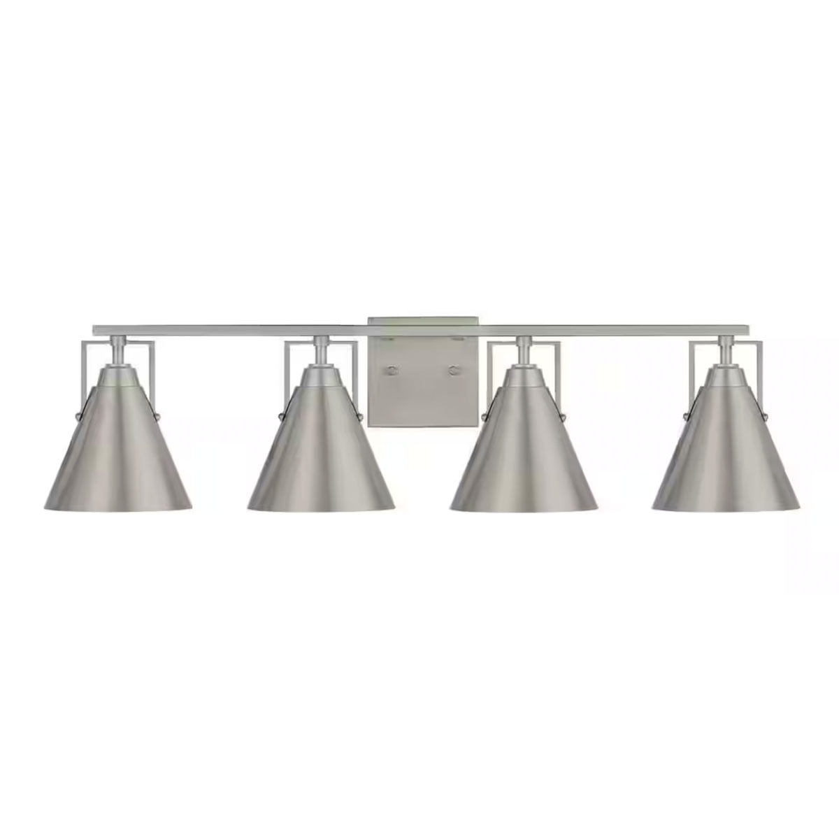 Ceybo – 4 Light Brushed Nickel Bathroom Vanity Light Fixture for Makeup ...