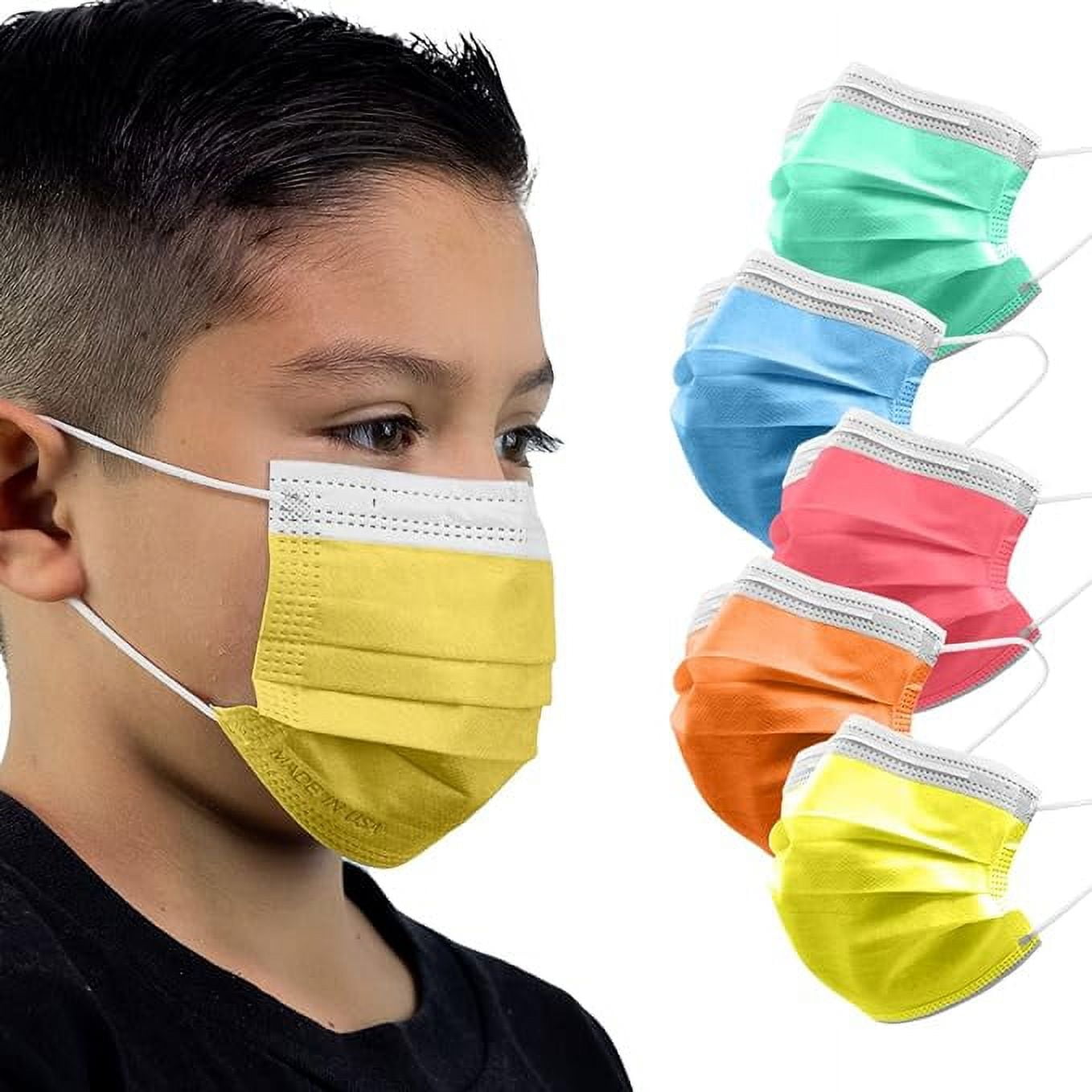 Ceybo ASTM Level 3 Disposable 4-Ply Kids Face Mask - Made in USA ...
