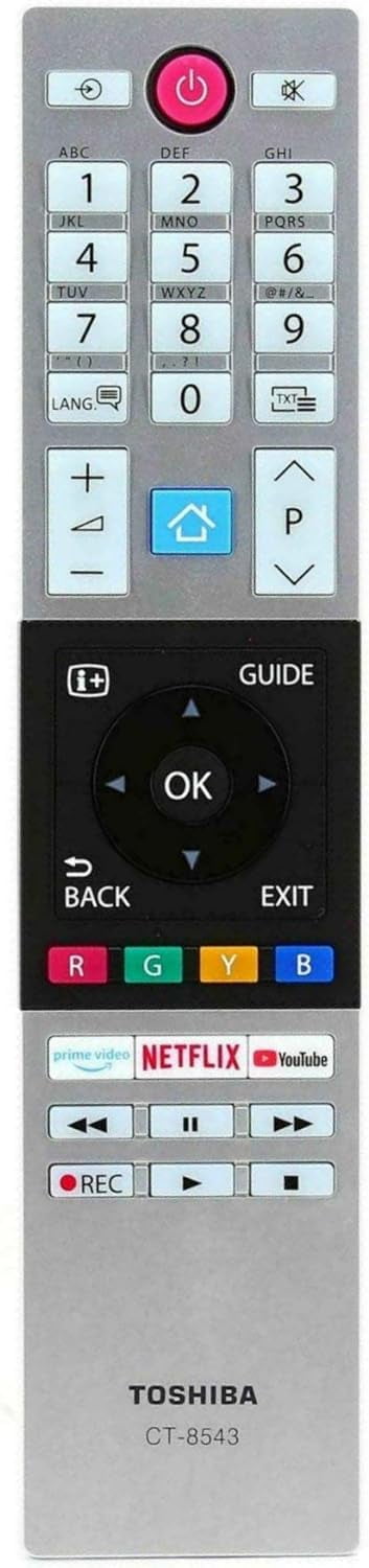 Ceybo CT-8543 Toshiba CT-8543 Remote Control – Infrared, Netflix ...