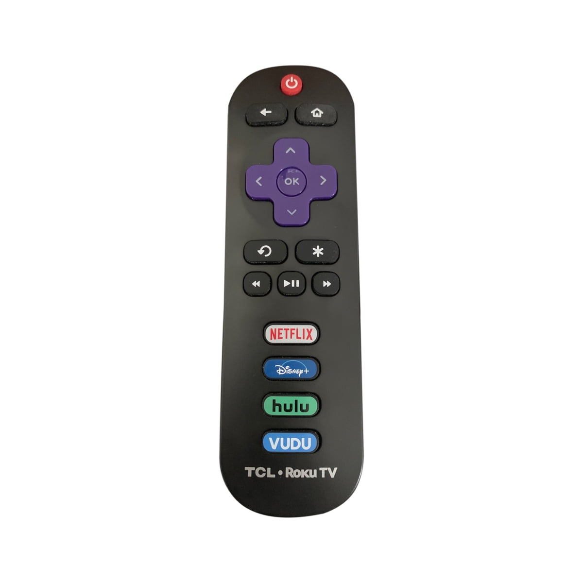 Ceybo TCL Remote for Roku TV No Pairing Includes Volume Control Buttons ...