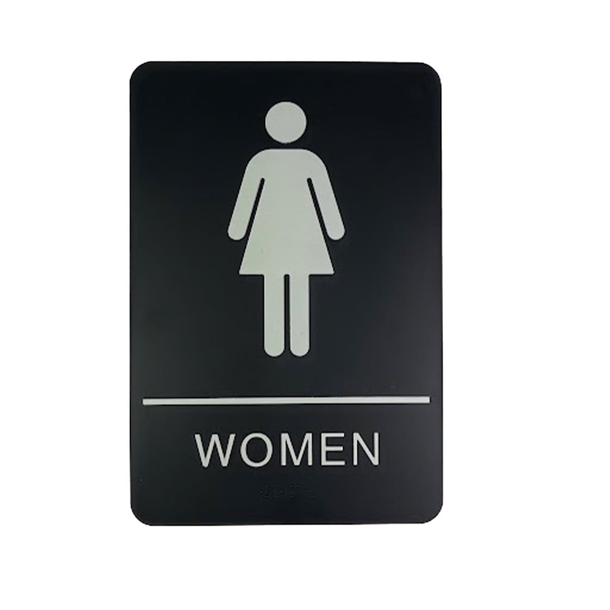 Ceybo Women Plastic Restroom Sign 9x6" - Walmart.com