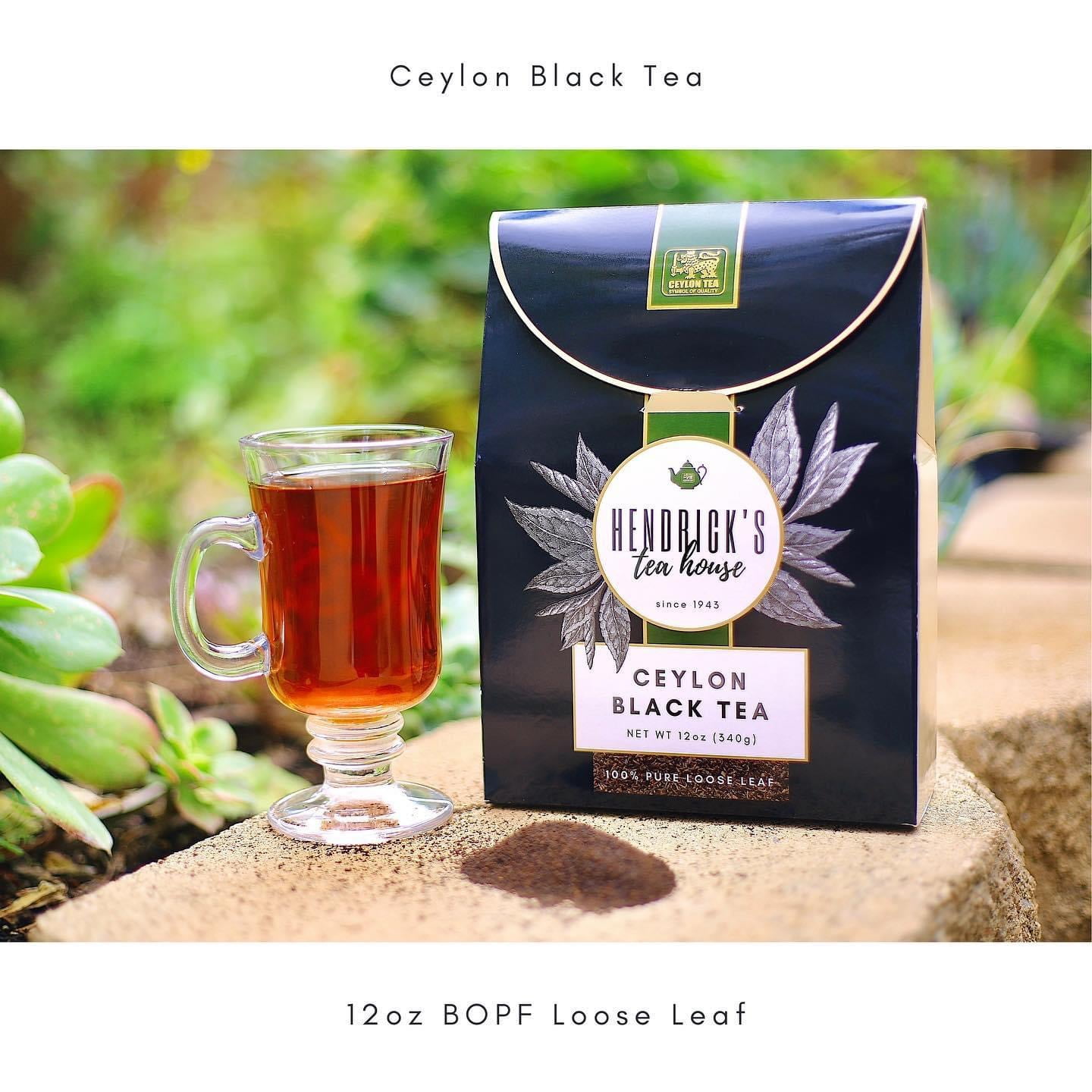 Hendrick's Tea House Ceylon Black Tea, 12 oz BOPF Blend Loose Leaf ...
