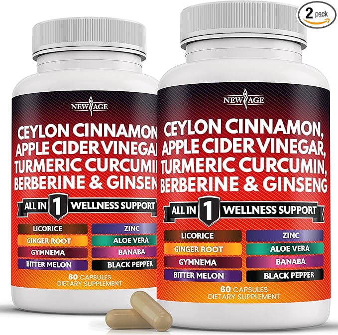 Ceylon Cinnamon Turmeric Apple Cider Vinegar Ginseng Aloe Vera ...