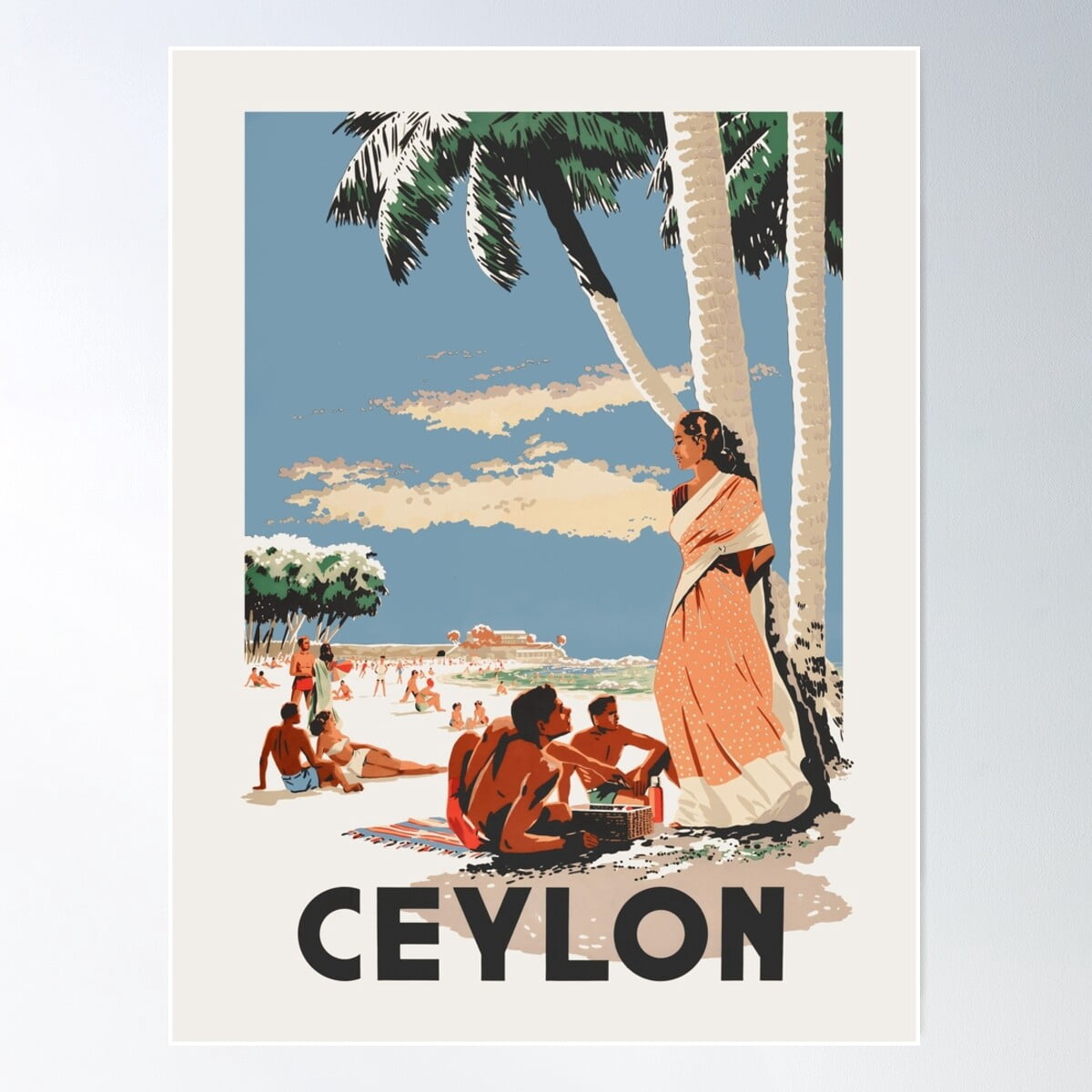 Ceylon (Sri Lanka) Poster Wall Art, Modern Wall Decor For Living Room ...