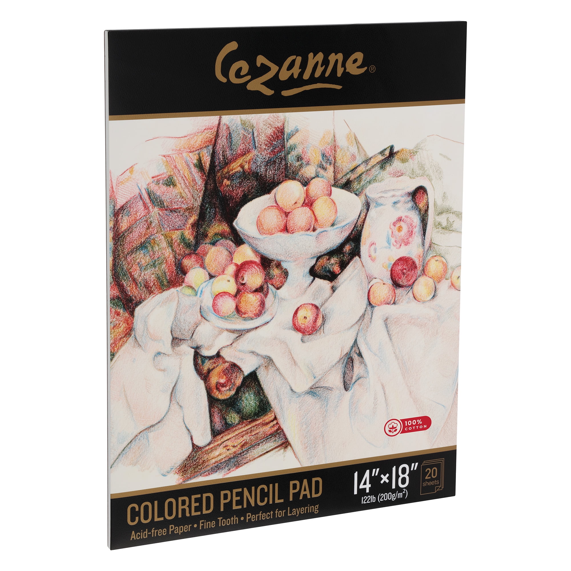 Cezanne 100% Cotton Colored Pencil Pads, 14x18" - 20 Sheets Acid-Free ...