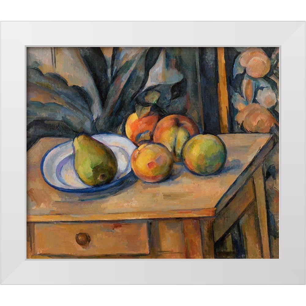 Cezanne, Paul 14x12 White Modern Wood Framed Museum Art Print Titled ...