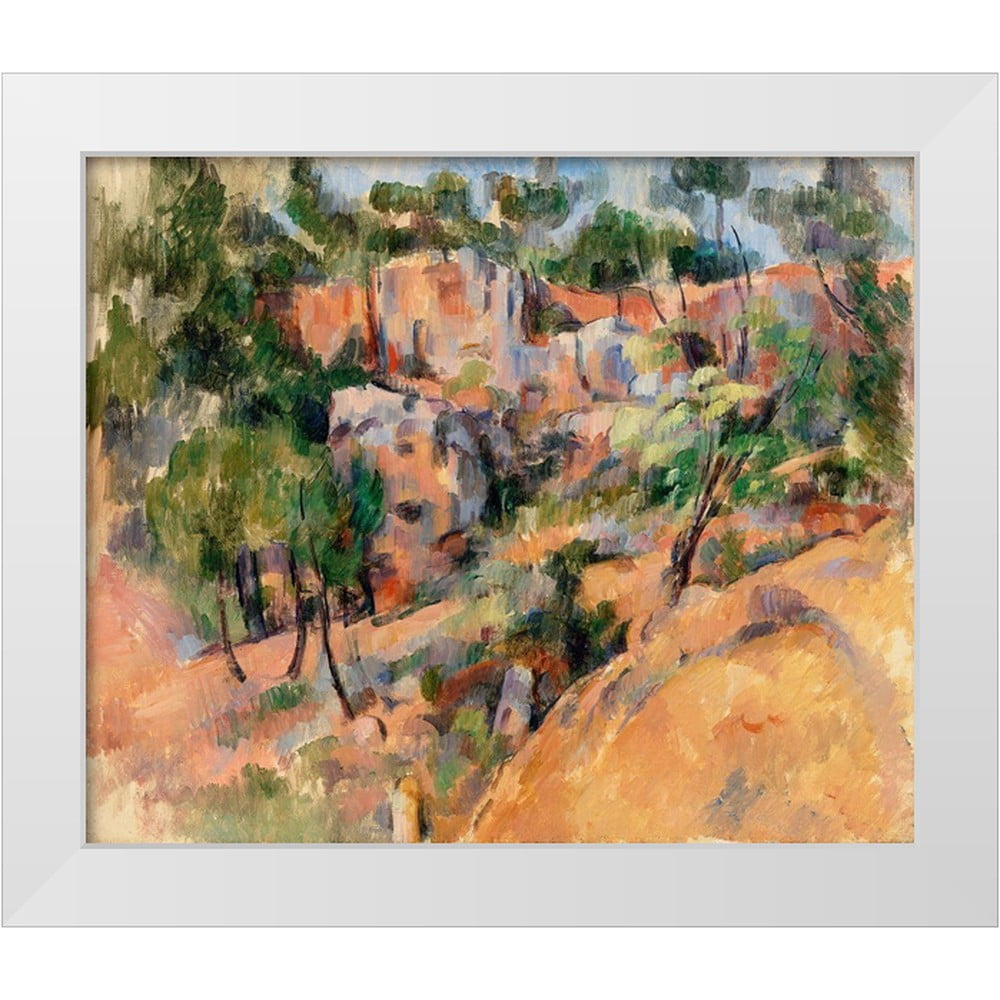 Cezanne, Paul 31x26 White Modern Wood Framed Museum Art Print Titled ...