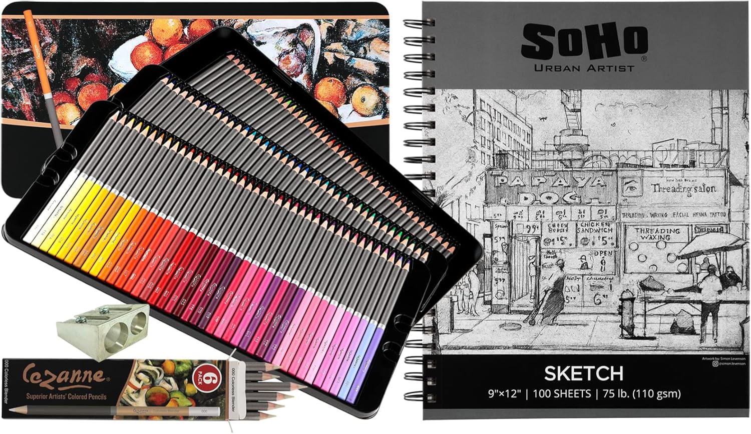 Cezanne Premium Colored Pencil Set - Soft Wax Core Colored Pencils for ...